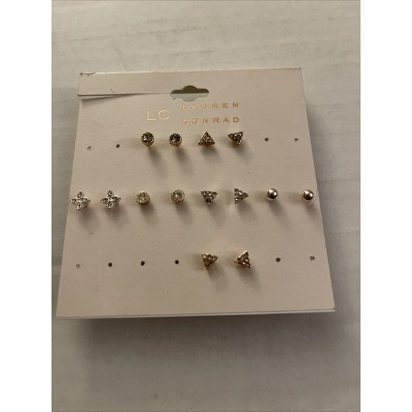 LC Lauren Conrad | Jewelry | 7 Pairs Of Lauren Conrad Earrings Studs J2 | Poshmark